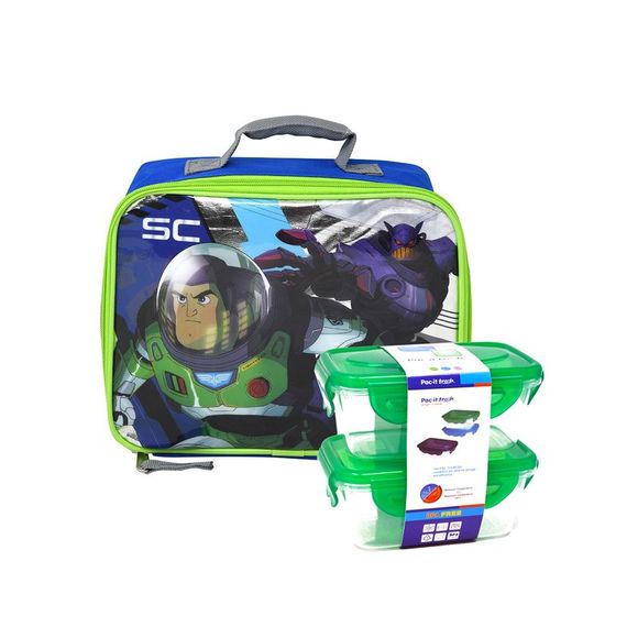 Disney | Accessories | Buzz Lightyear Movie Lunch Bag W 2piece Snack ...